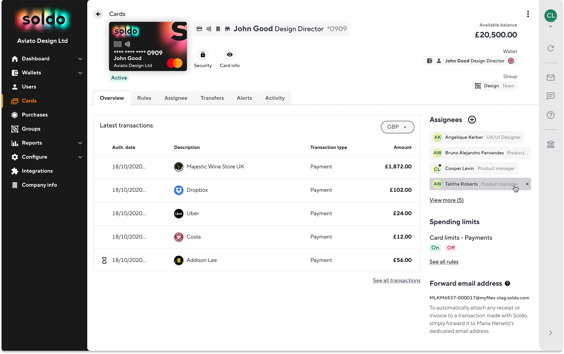 The Spend Management Platform Built for Business | Soldo