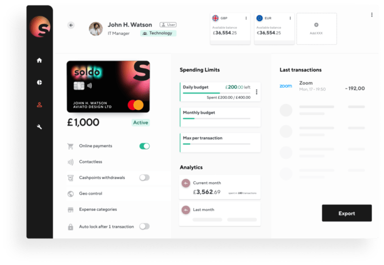 Prepaid Cards - Soldo